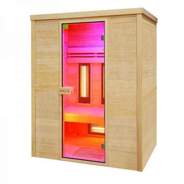 SAUNA 3 PLACES INFRAROUGE DOUBLE TECHNOLOGIE